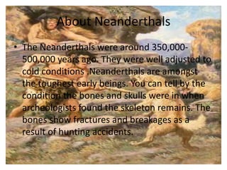 Neanderthals powerpoint | PPTX