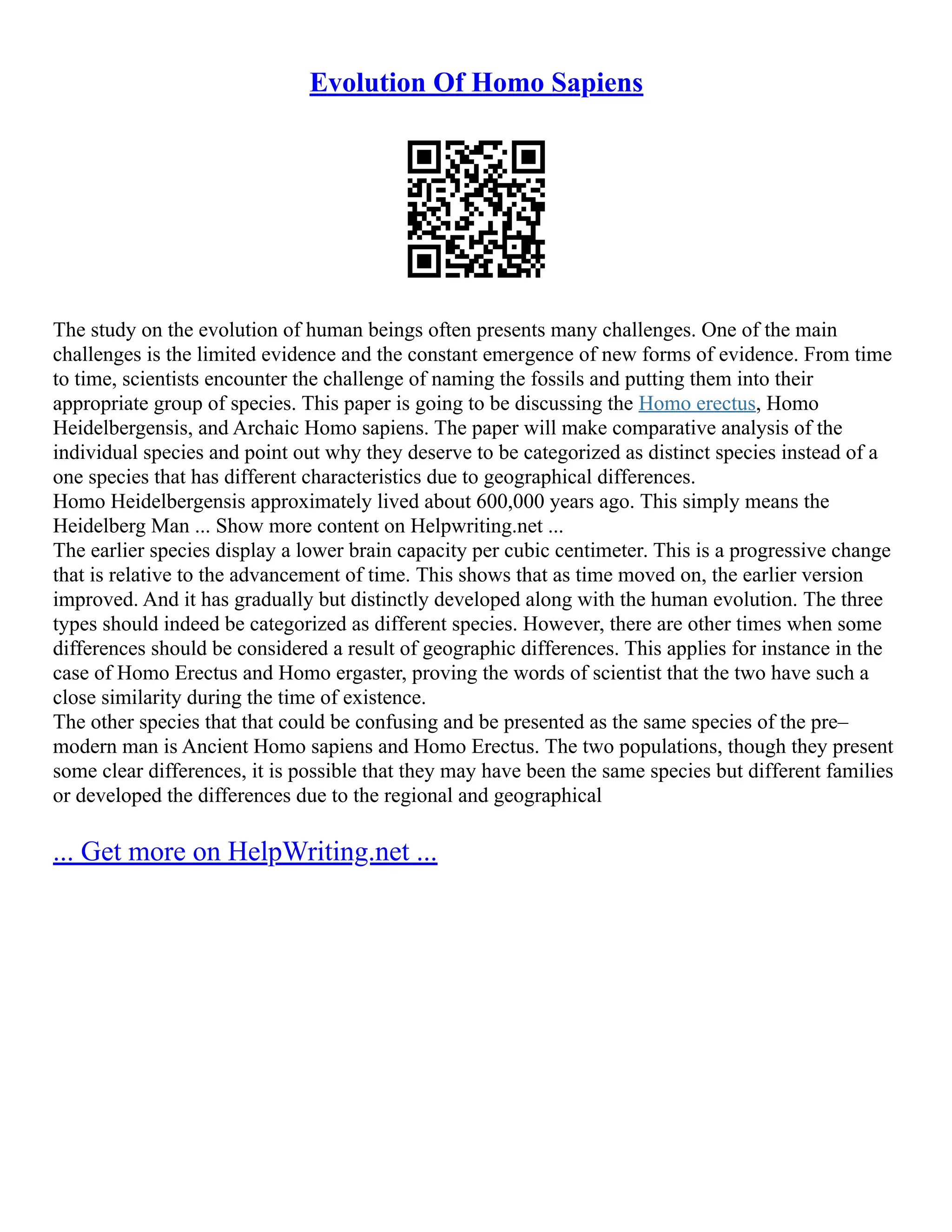 Neanderthal Vs Homo Sapien Theory | PDF