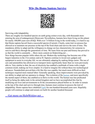 Neanderthal Vs Homo Sapien Theory | PDF
