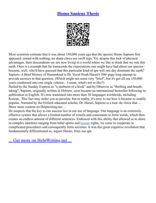 Neanderthal Vs Homo Sapien Theory | PDF