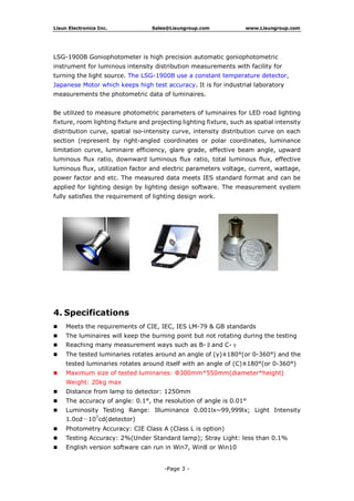 LISUN Near field-type-c-goniophotometer LSG-1900B | PDF