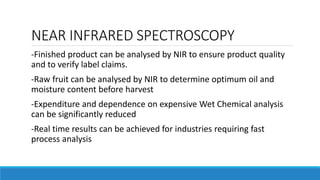 Near infrared spectroscopy-Food analysis | PPTX