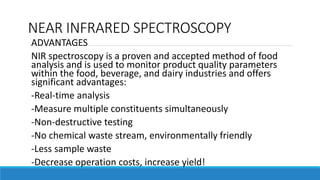 Near infrared spectroscopy-Food analysis | PPTX