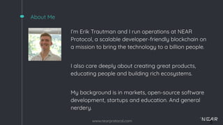 NEAR Protocol at the Decentralized Summit 2019 | PDF