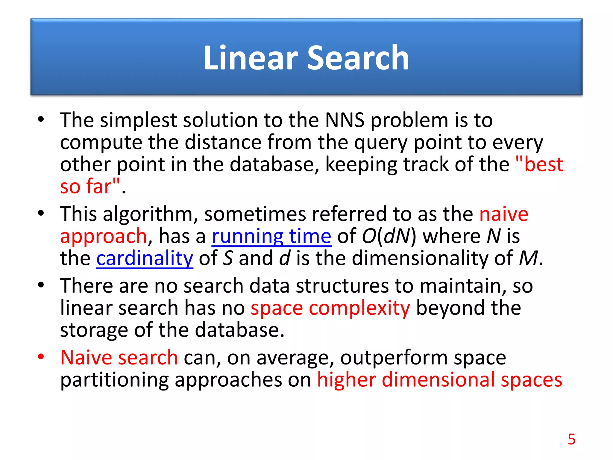 Nearest neighbor search | PPTX