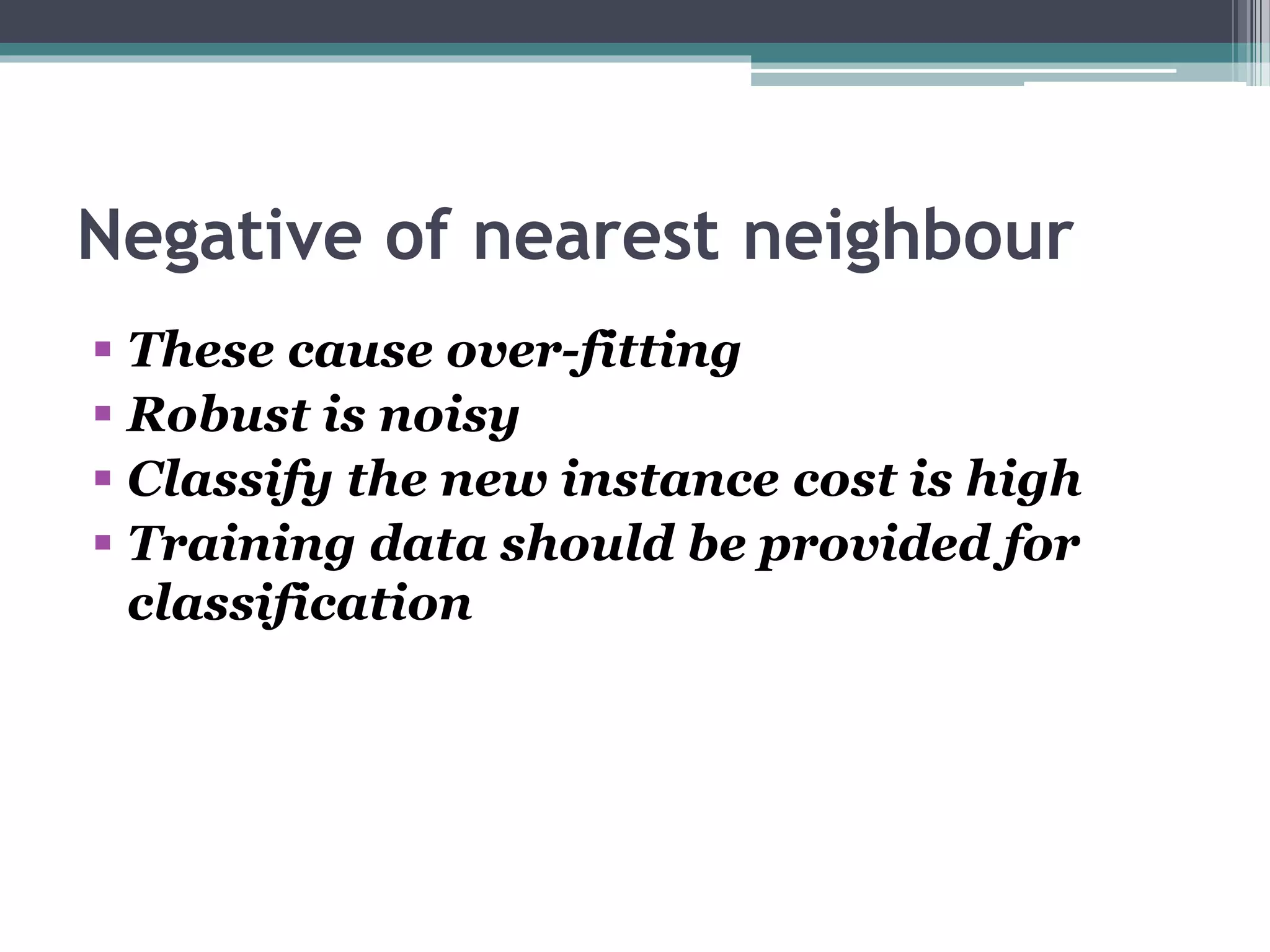 Nearest neighbour algorithm | PPTX | Computing | Technology & Computing