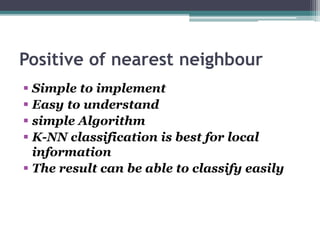 Nearest neighbour algorithm | PPTX | Computing | Technology & Computing