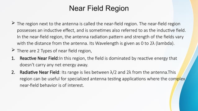 Near Field and Far Field Regions of antenna.pptx | Physics | Science