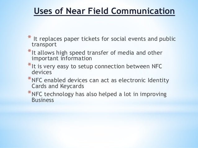 Near field communication