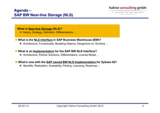 Nearline storage for sap bw (nls) | PDF