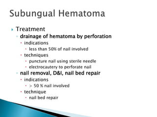 Nearly amputation+nail bed inj | PPT