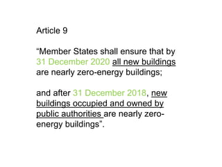 Nearly Zero Energy Exemplar Buildings | PDF