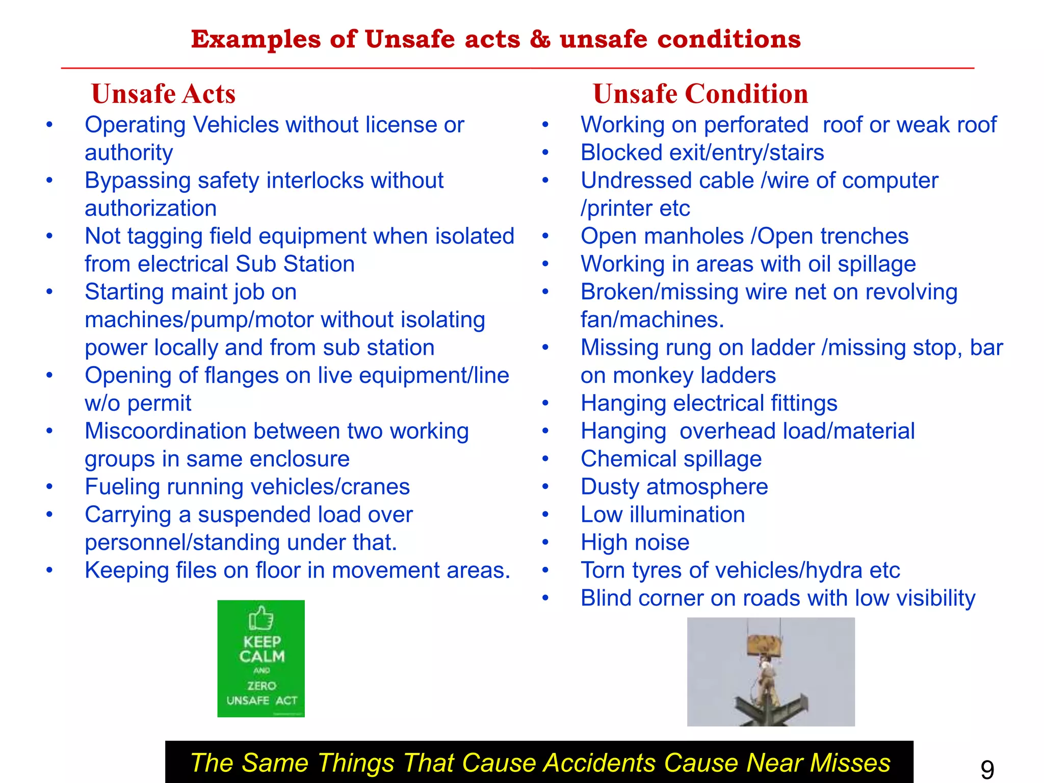 Near miss awareness for petroleum oil refinery | PPTX