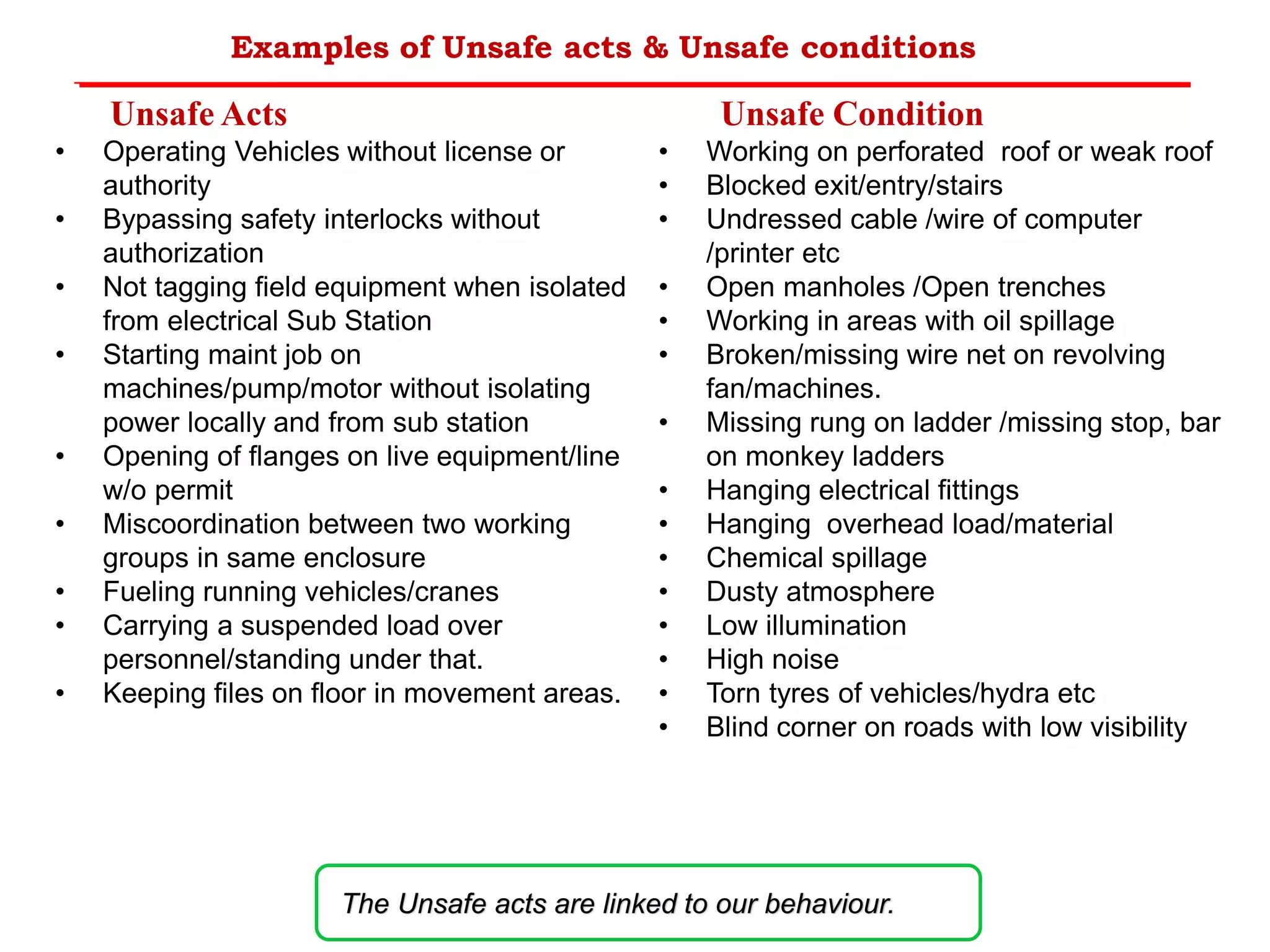 Near miss awareness for Petroleum Oil Refinery | PDF