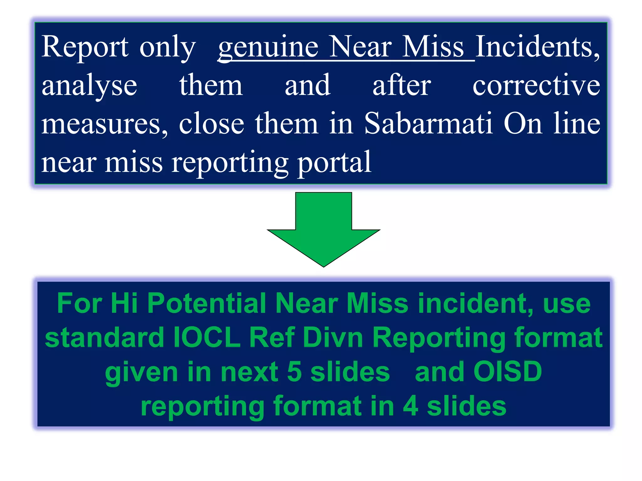 Near miss awareness for Petroleum Oil Refinery | PDF
