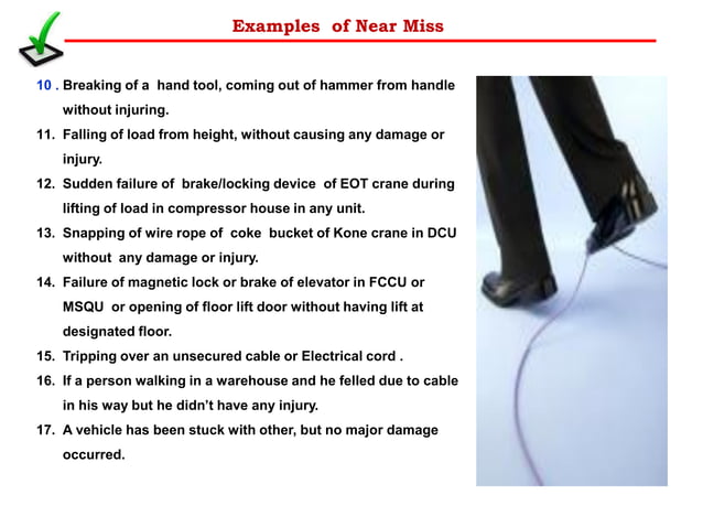 Near miss awareness for Petroleum Oil Refinery | PDF