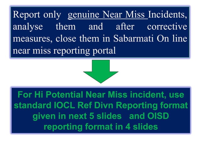 Near miss awareness for Petroleum Oil Refinery | PDF
