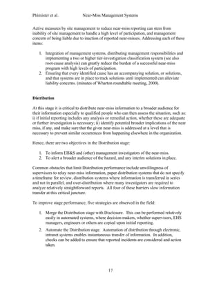 Near miss mgt. in chemical process | PDF