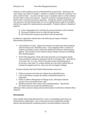 Near miss mgt. in chemical process | PDF