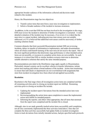 Near miss mgt. in chemical process | PDF