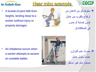 Near miss presentation by giving hazards and precaution | PPT