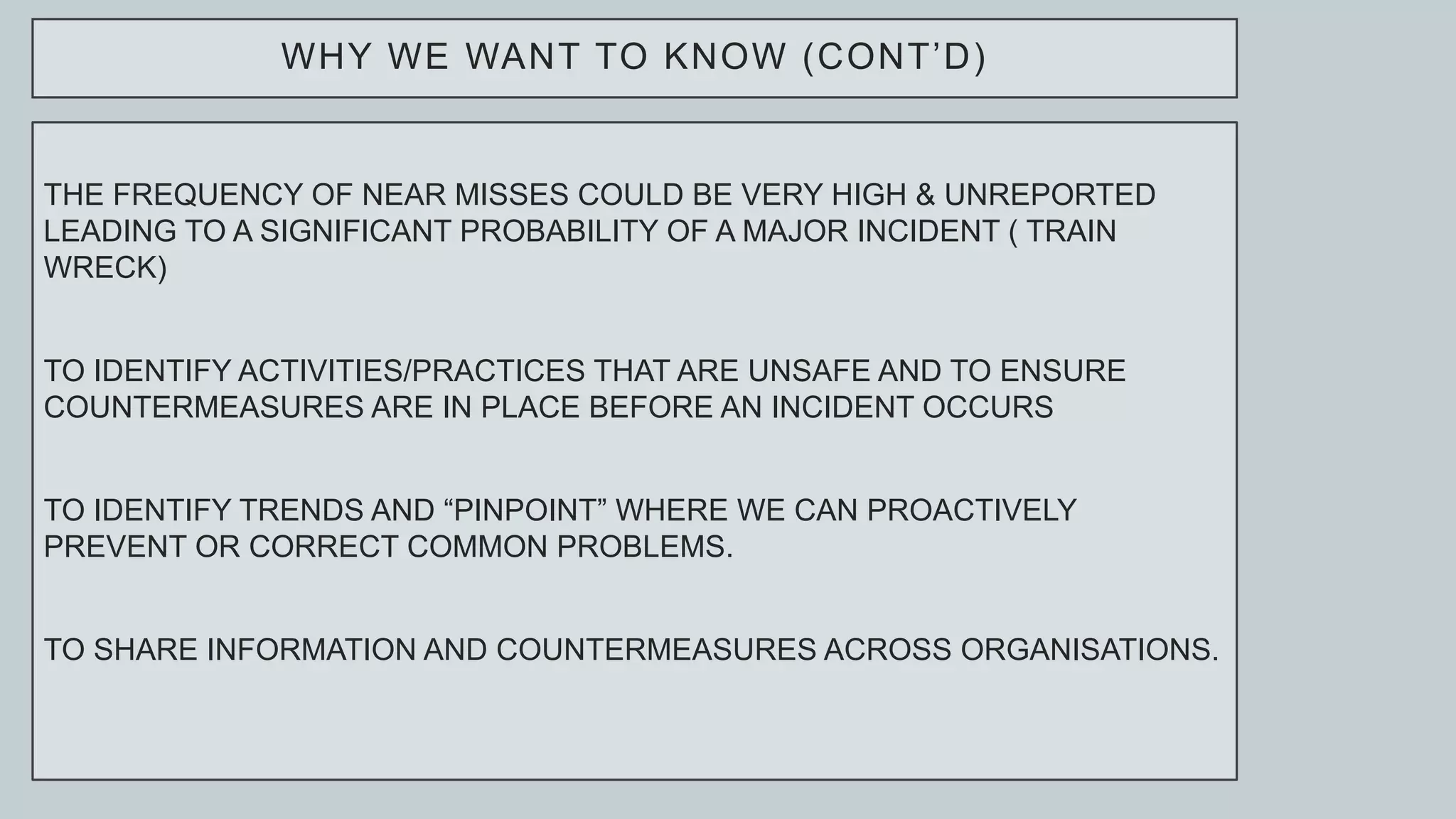The importance of reporting and recording Near Misses | PDF