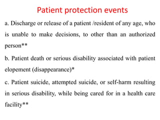 Near miss & sentile events.pptx | First Aid | Injuries