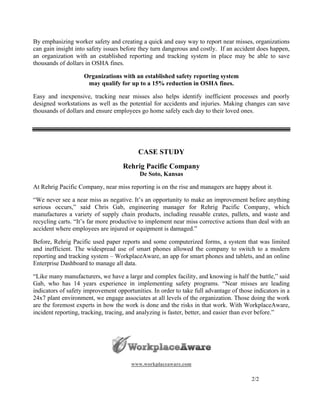 Reporting, Tracking and Resolving Near Misses | PDF
