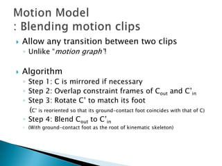 Near-optimal Character Animation with Continuous Control | PPTX