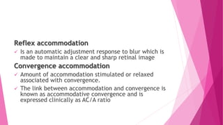 Near point and far point of accommodation | PPTX