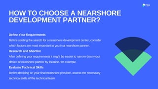 NEARSHORE DEVELOPMENT CENTER | PPT
