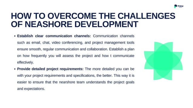 NEARSHORE DEVELOPMENT CENTER | PPT