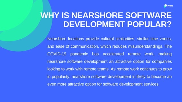 NEARSHORE SOFTWARE DEVELOPMENT | PPT