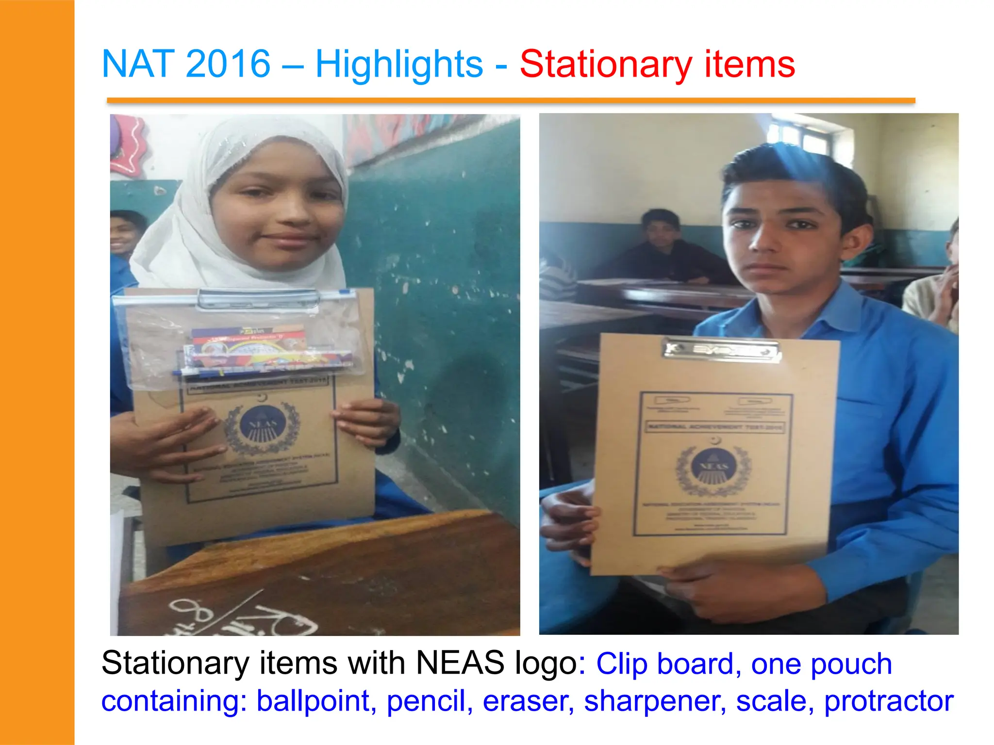 NEAS highlights about NAT 2016 results and key findings | PPTX