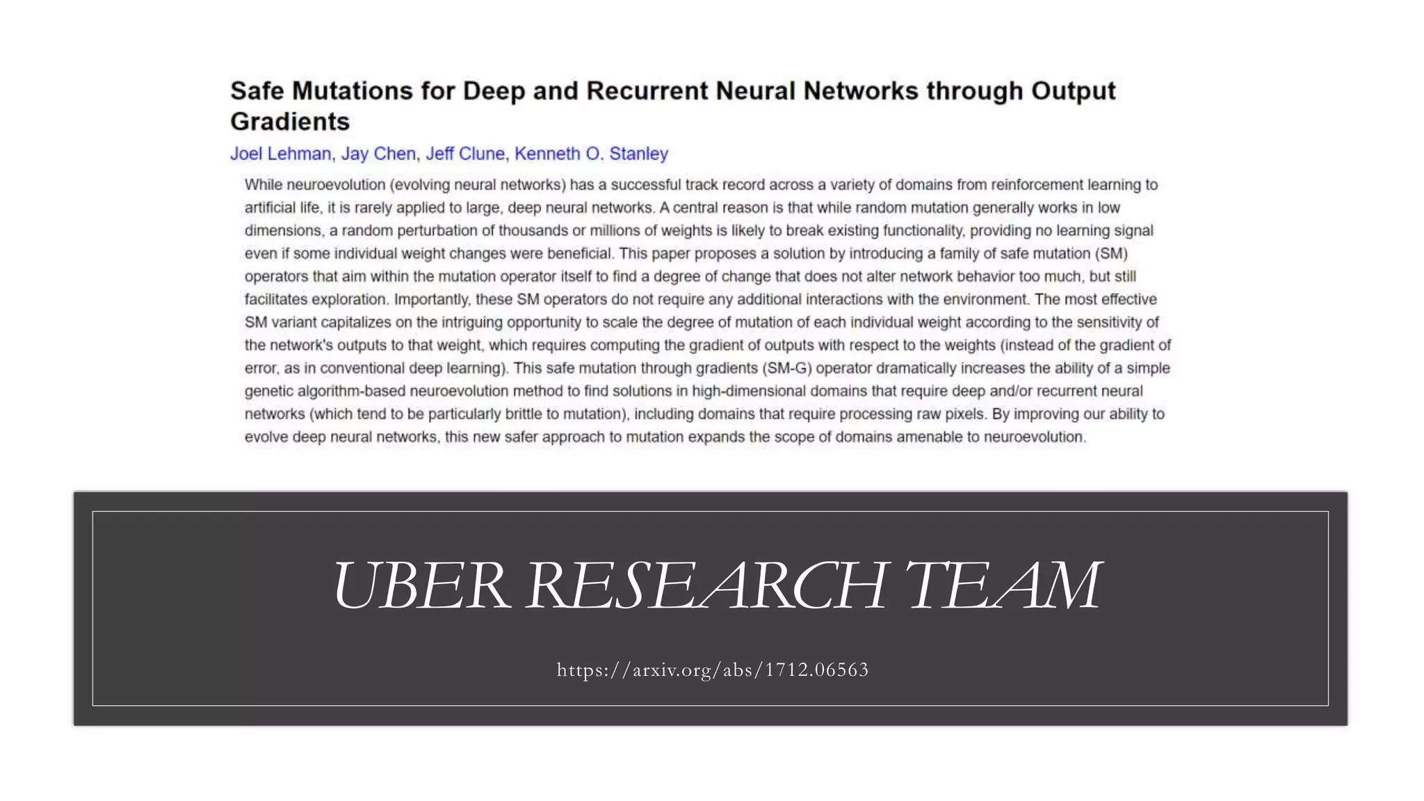 Neat Neuroevolution Of Augmenting Topologies Pptx