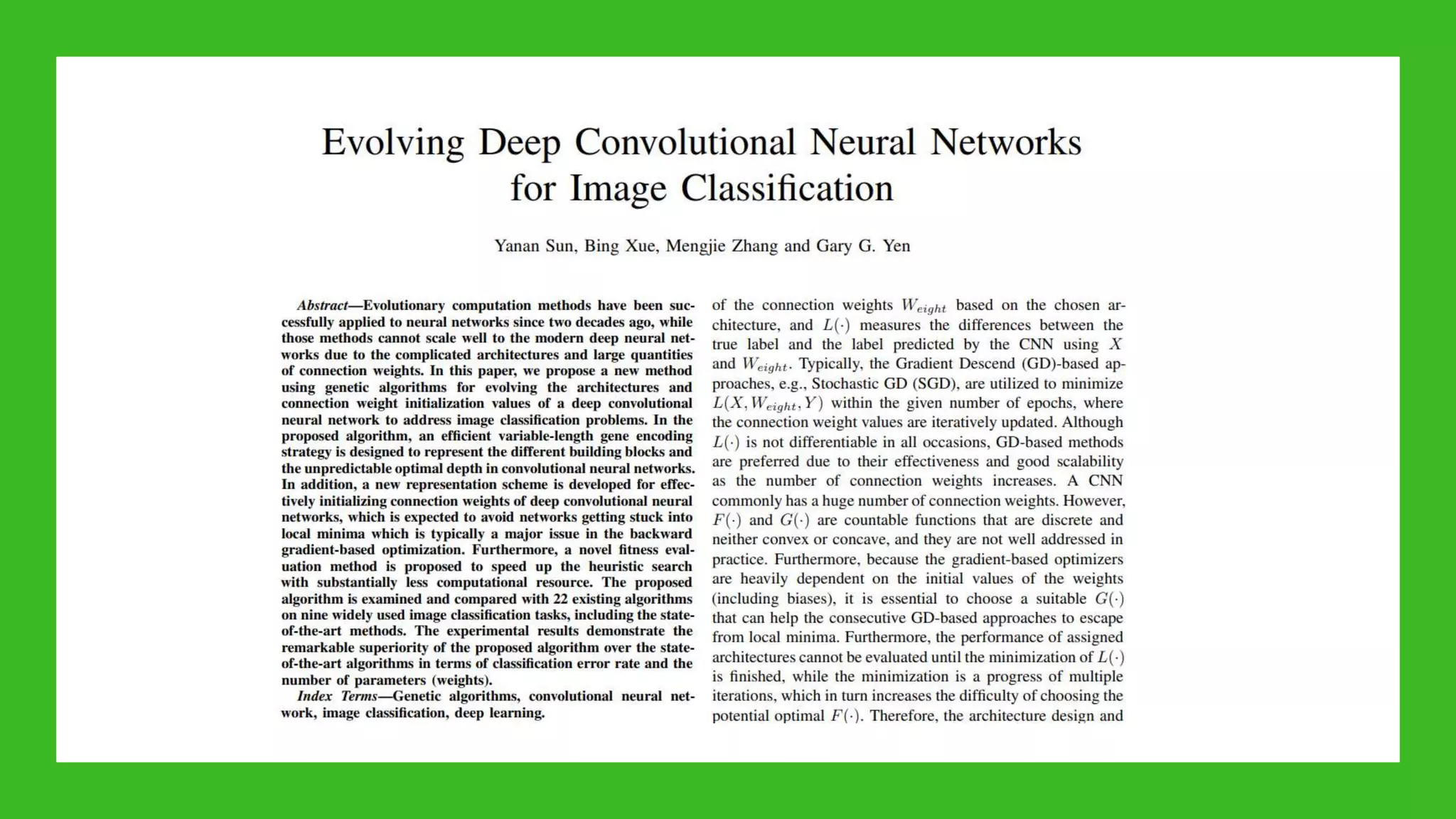 Neat Neuroevolution Of Augmenting Topologies Ppt 2630