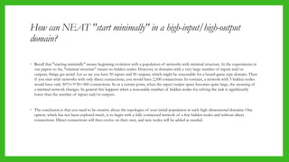 NEAT: Neuroevolution of Augmenting Topologies | PPTX