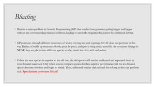 NEAT: Neuroevolution of Augmenting Topologies | PPTX