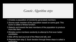 NEAT: Neuroevolution of Augmenting Topologies | PPTX