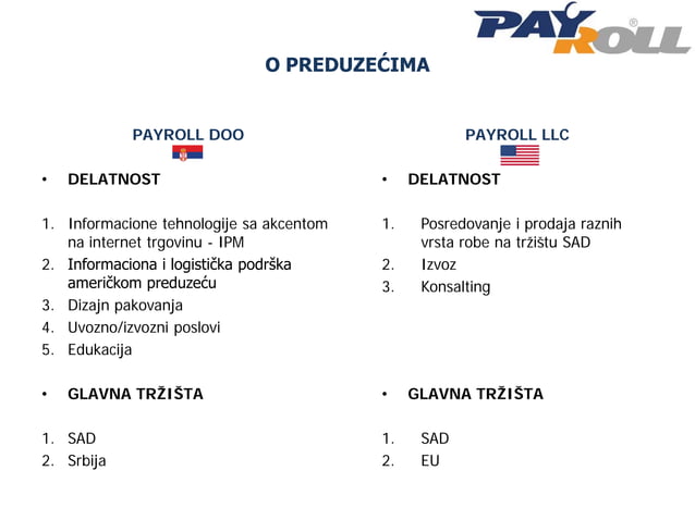 Nebojsa klisic payroll | PPT