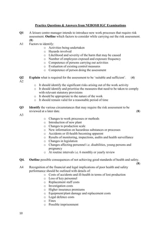 NEBOSH International General Certificate in Occupational Health and ...