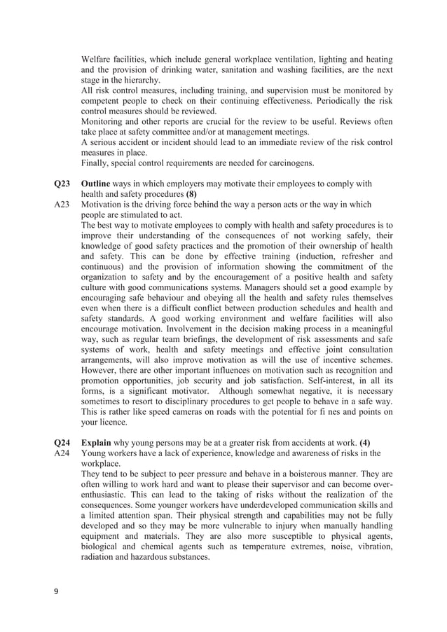 NEBOSH International General Certificate in Occupational Health and ...