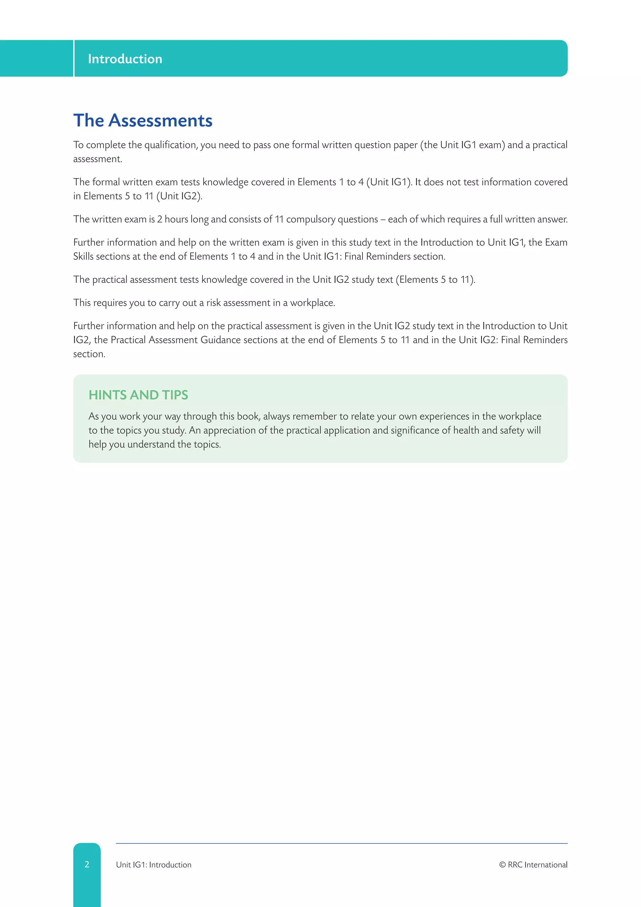 NEBOSH Unit IG1 | PDF | Medical Health