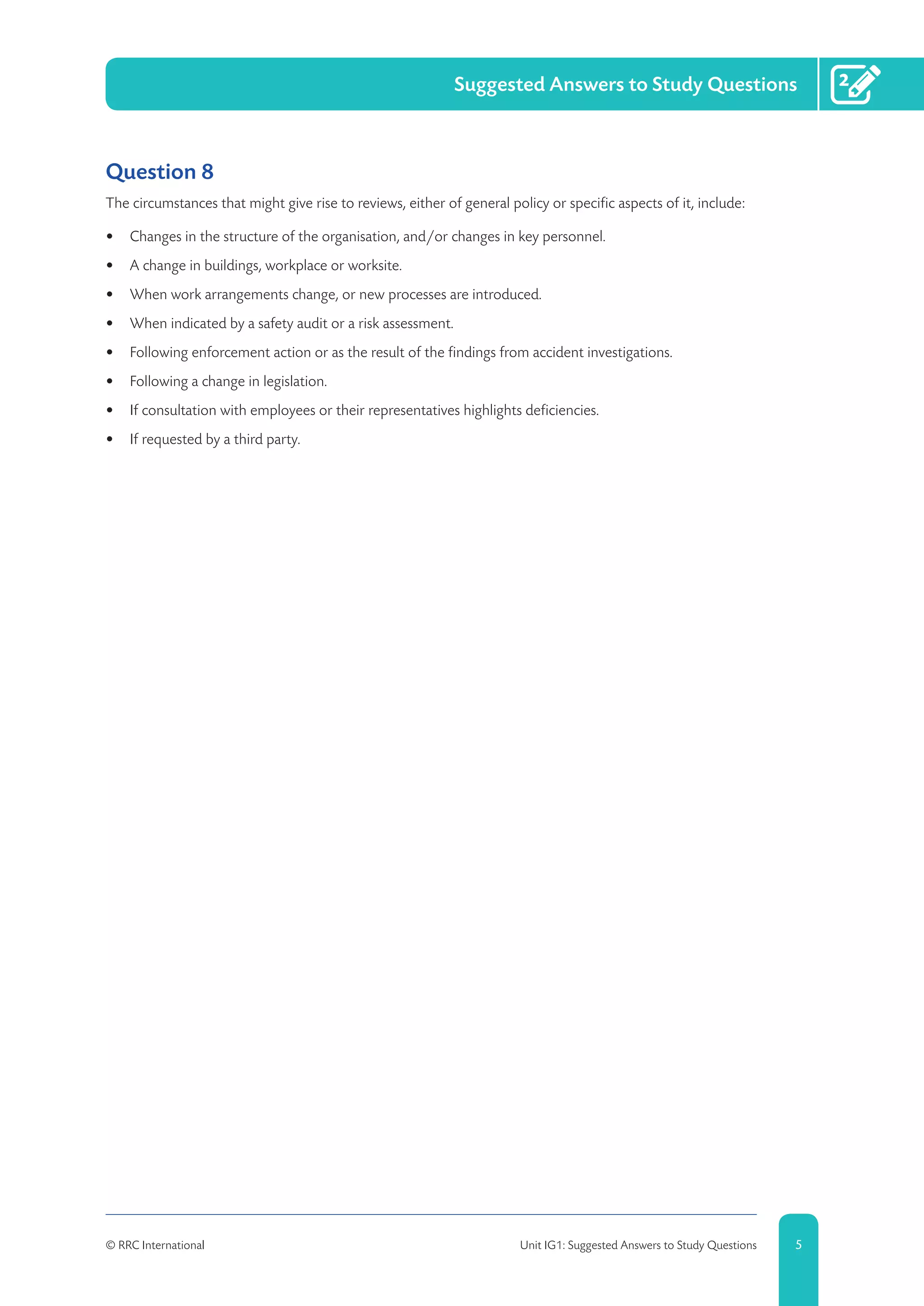 NEBOSH Unit IG1 | PDF