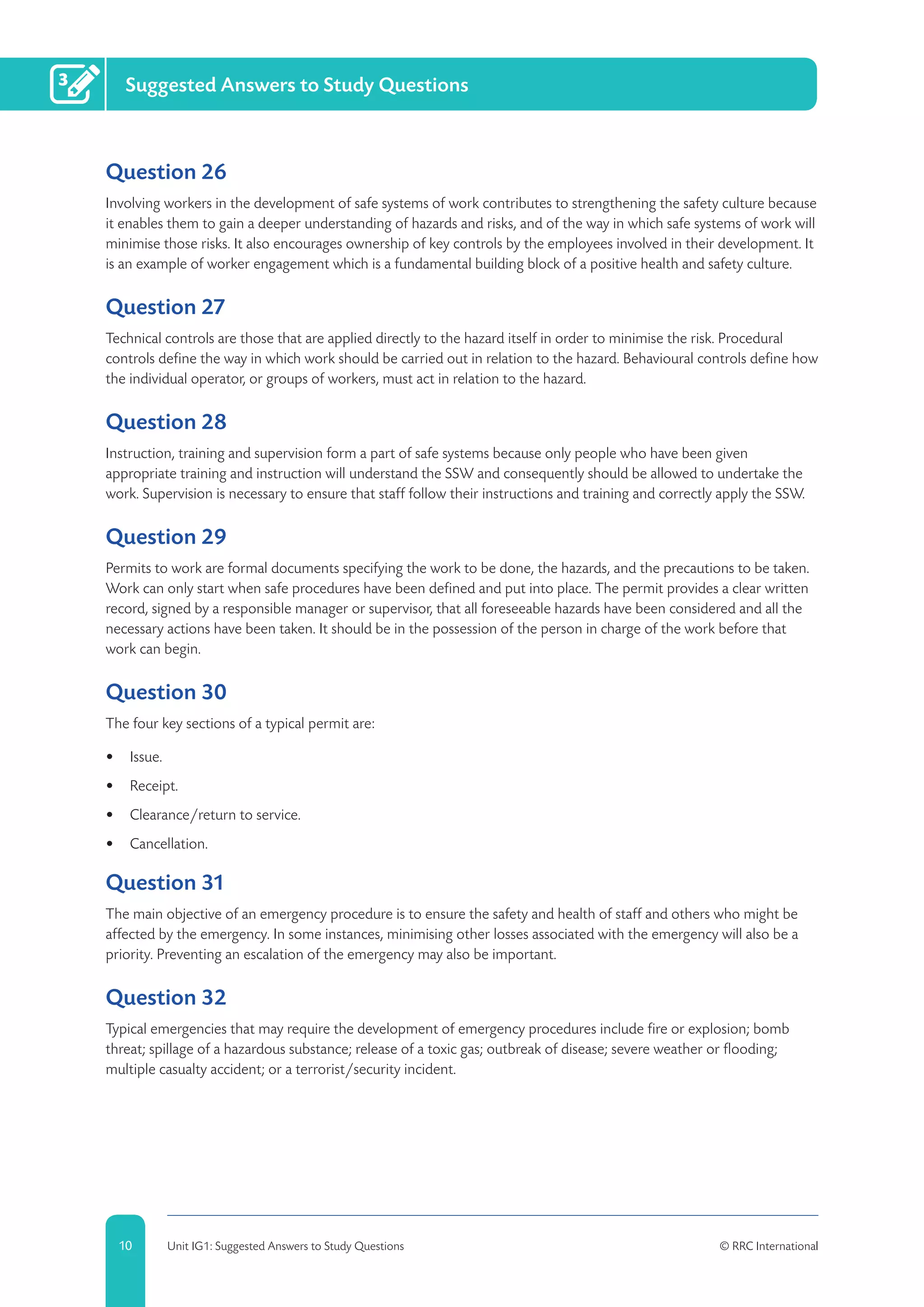 NEBOSH Unit IG1 | PDF
