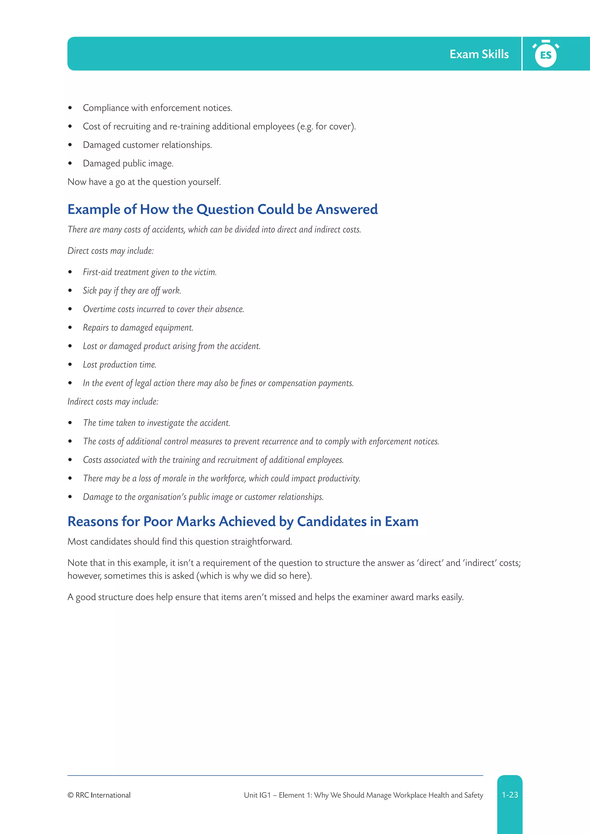 NEBOSH Unit IG1 | PDF | Medical Health