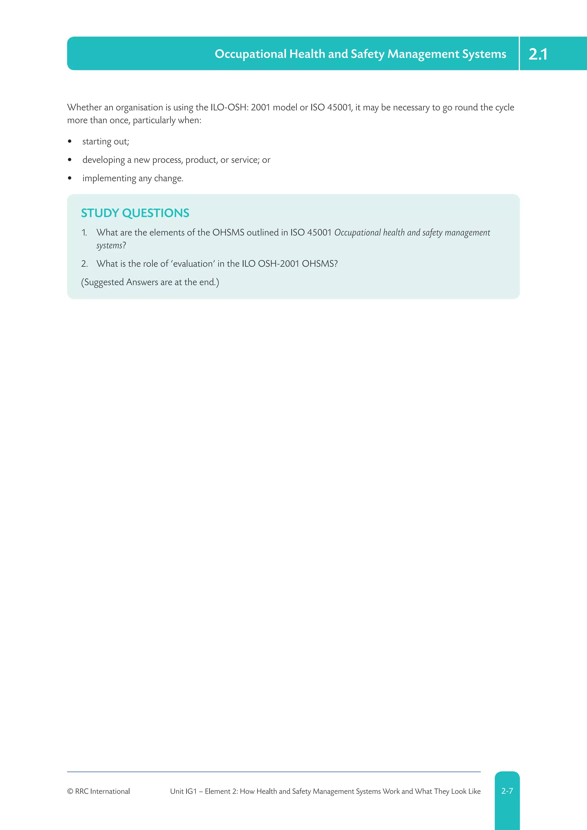 NEBOSH Unit IG1 | PDF | Medical Health