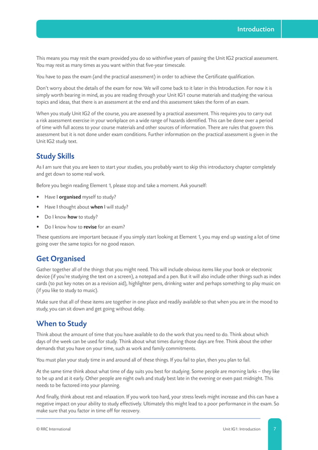 NEBOSH Unit IG1 | PDF | Medical Health