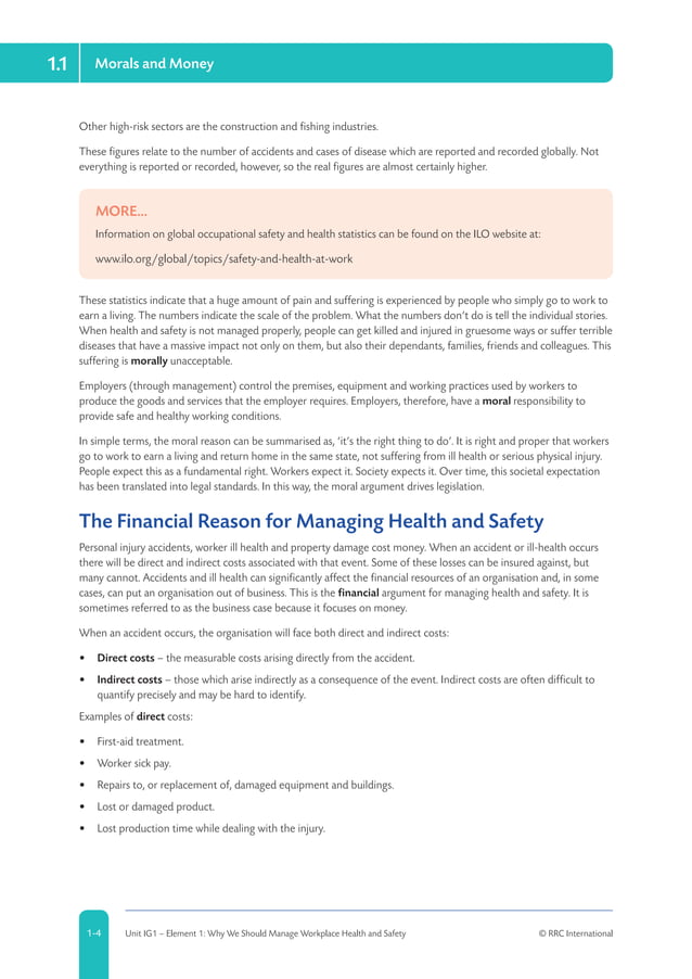 NEBOSH Unit IG1 | PDF | Medical Health