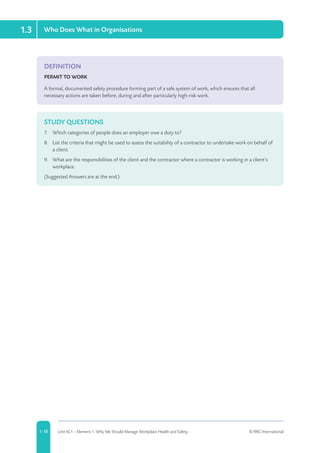 NEBOSH Unit IG1 | PDF